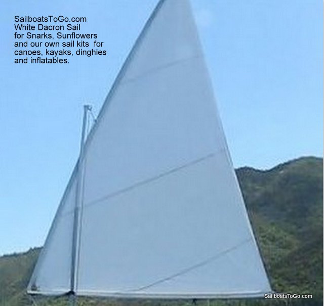 Sailboats To Go » White Dacron Sails for Snark and Sunflower