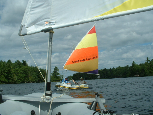 Sailboats To Go » Intex Mariner Inflatable Boat with sail