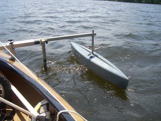 Sailboats To Go » Bolt-on kayak sail rig