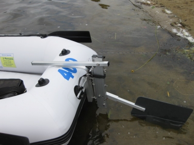 SailboatsToGo»Center rudder for inflatable dinghy sail rigs, substitute ...